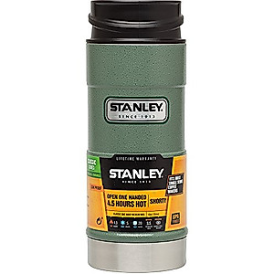 Stanley Classic One Hand Vacuum Mug 16oz/473 mL - Hammertone Green