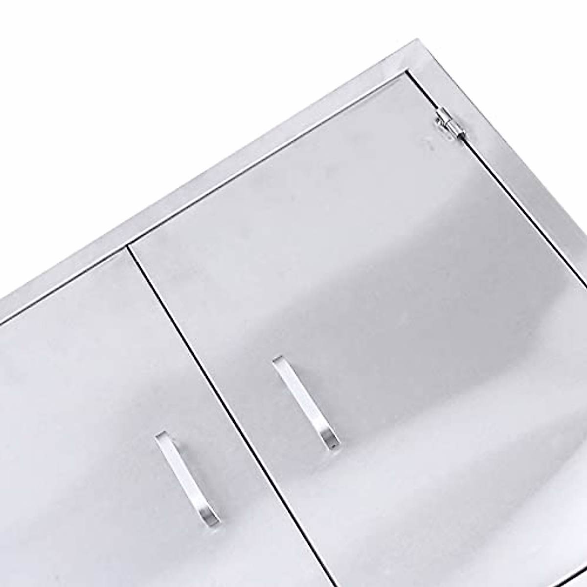 Outdoor Kitchen Door 28"x24" BBQ Double Doors Outdoor Oven Kitchen Stainless Steel Access Door