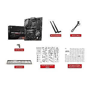 MSI B650 Gaming Plus WiFi Gaming Motherboard (AMD AM5, ATX, DDR5, PCIe 4.0, M.2, SATA 6Gb/s, USB 3.2 Gen 2, HDMI/DP, Wi-Fi 6E, Bluetooth 5.3, AMD Ryzen 7000 Series Desktop Processors)