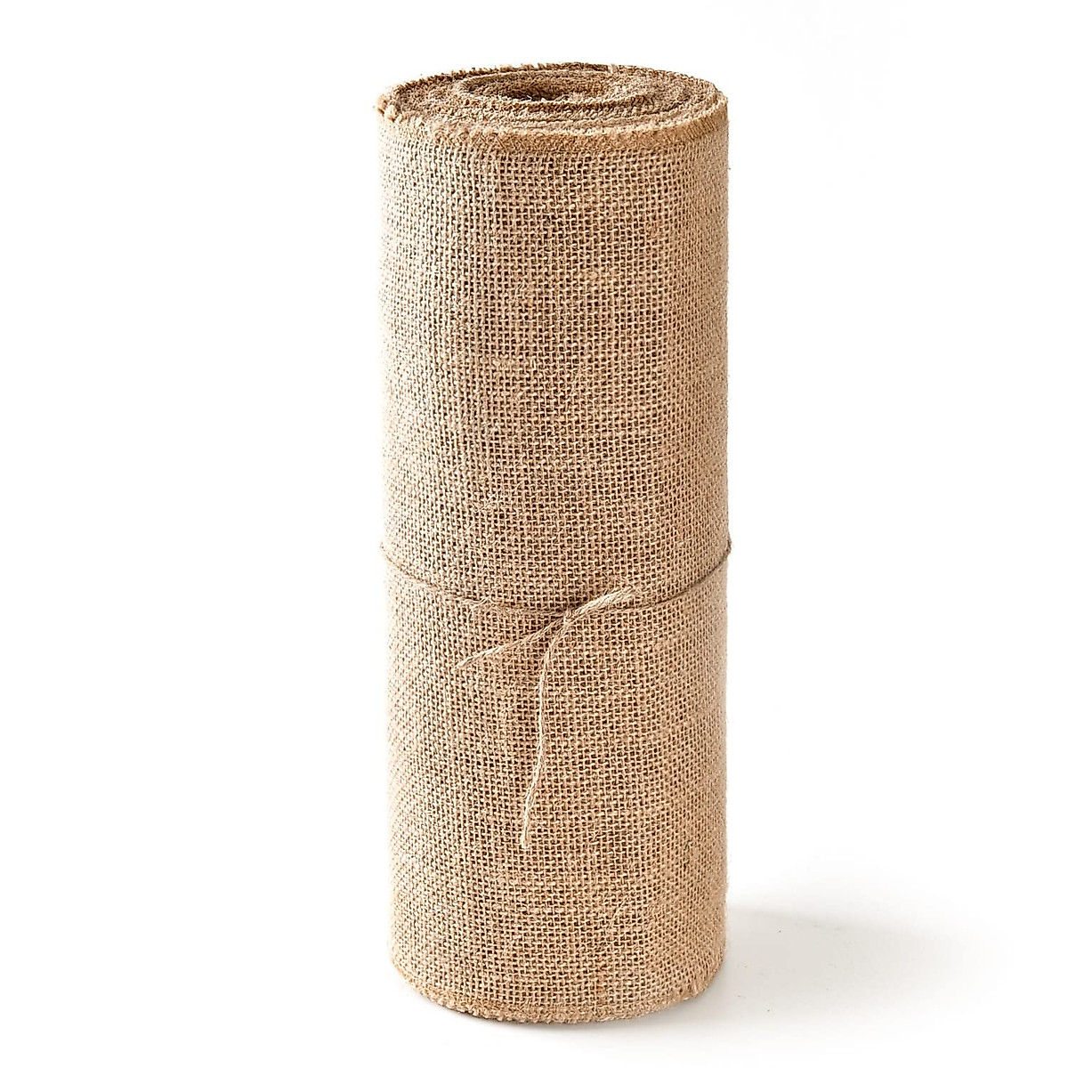 JAKSUZ Burlap Table Runners- {12inx10yards}- Burlap Cloth Roll Used for Dining Runners, Crafts, Dresser Cover & Sackcloth - Natural Jute Runner Suitable for Event Decor, Thanksgiving Table & Weddings