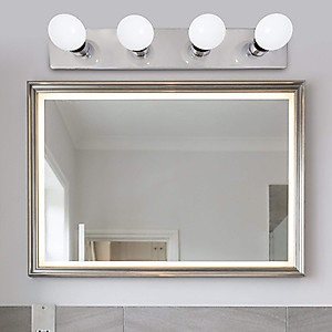 Maxxima G25 LED Light Bulbs - 450 Lumens, 2700K Soft White Light, 40 Watt Equivalent, Featuring an E26 Base for Indoor Use, Perfect Globe Bulbs for Bathroom Vanity Makeup Mirror - 6 Pack