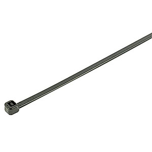 GTSE 11 Inch Black Zip Ties, 100 Pack, 40lb Strength, UV Resistant Long Nylon Cable Ties, Self-Locking 11" Tie Wraps