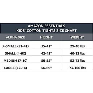 Amazon Essentials Girls' Cotton Tights, Pack of 3, White/Pink/Black, Medium