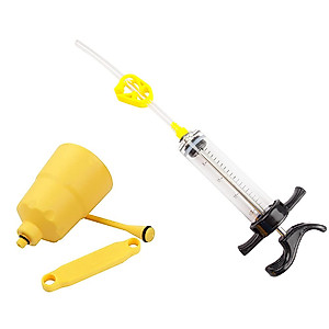 YAKAMOZ MTB Bike Hydraulic Disc Brake Bleed Kit Bicycle Brakes DOT Oil Bleed Tool for Shimano Magura Tektro Sram Avid Hayes Mountain Bike Brakes Repair Tools