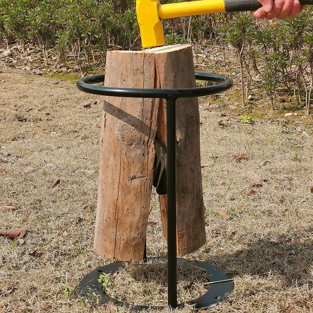 JOY-TECH Large Heavy Duty Wood Splitter，Log Splitter Safely and Easily Splits Firewood，Sturdy Portable Manual Kindling Splitting Wedge for Indoor or Outdoor,kindling Splitter