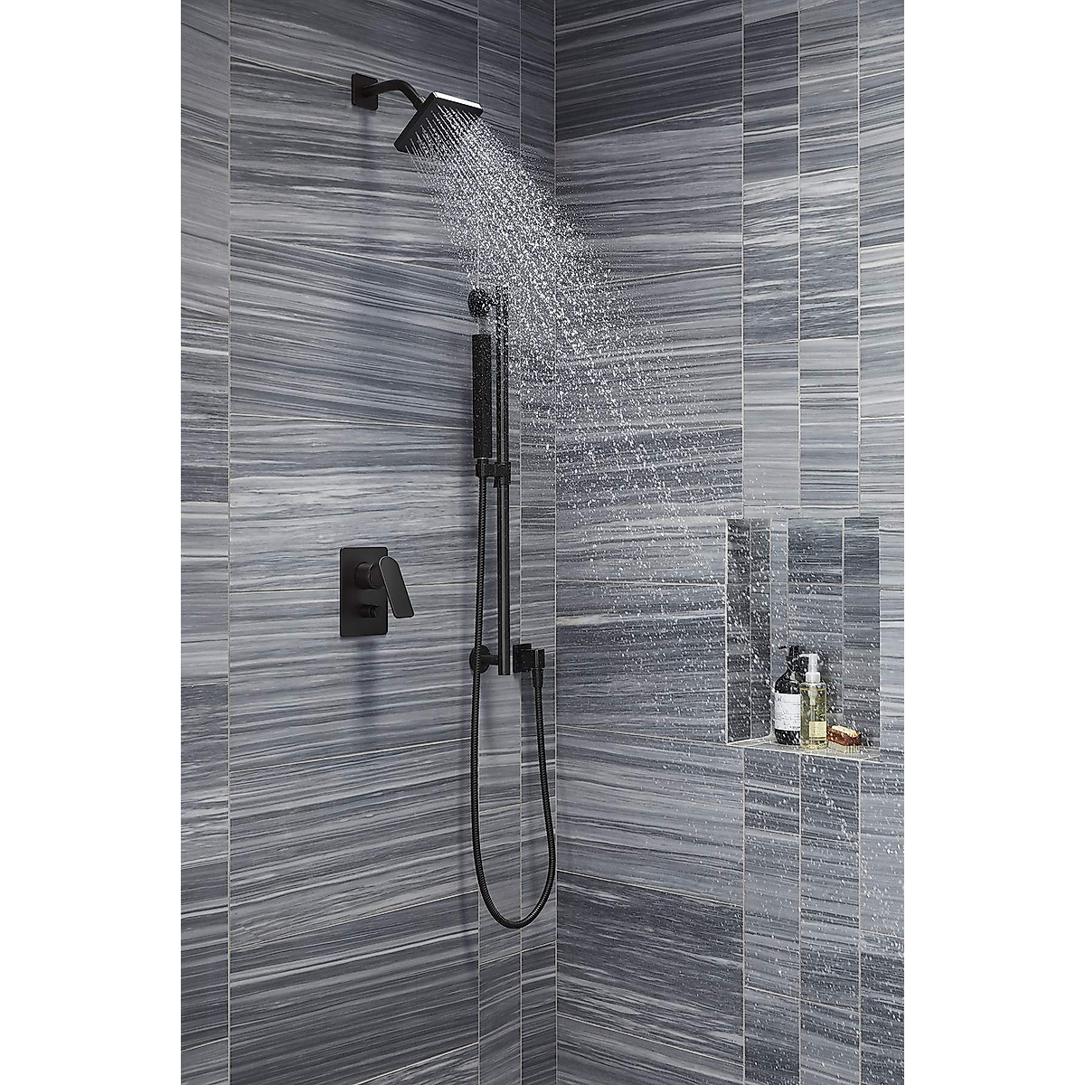Kohler 24805-BL Parallel™ 2.5 gpm single-function showerhead with Katalyst air-induction technology
