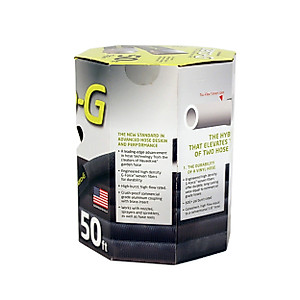 zero-G Lightweight Kink-Free Garden Hose (5/8" x 50', 2Pack)