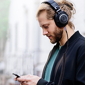 WH-1000xm4 Replacement Headphones Cable, Coiled Aux Cord Compatible with Sony WH-1000xm5, WH-1000xm4, WH-1000xm3, WH-1000xm2, WH-ch510, WH-ch700n, WH-ch710n and more, with 6.35mm Adapter (Max 14Ft)