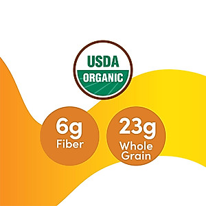 Kashi Cold Breakfast Cereal, Vegetarian, Organic Fiber Cereal, Honey Toasted, 12oz Box (1 Box)