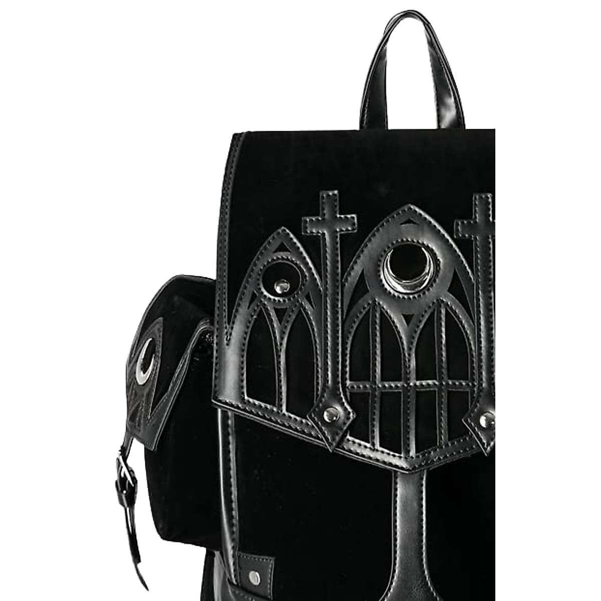 Restyle Stained Glass Cathedral Backpack Gothic Studded Moon Alternative Punk