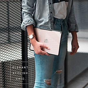 TineeOwl iPad 9/8/7 (10.2-Inch, 2021/2020/2019 Model, 9th / 8th / 7th Generation) Ultra Slim Clear Case, Flexible TPU, Lightweight, Thin (Black)