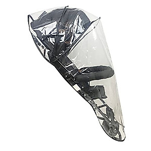 Stroller Rain Cover Universal Stroller Cover for Toddler Umbrella Strollers,Lightweight Baby Stroller Travel Accessories,Windproof,Waterproof Wather Shield,Small Size EVA Material Odourless