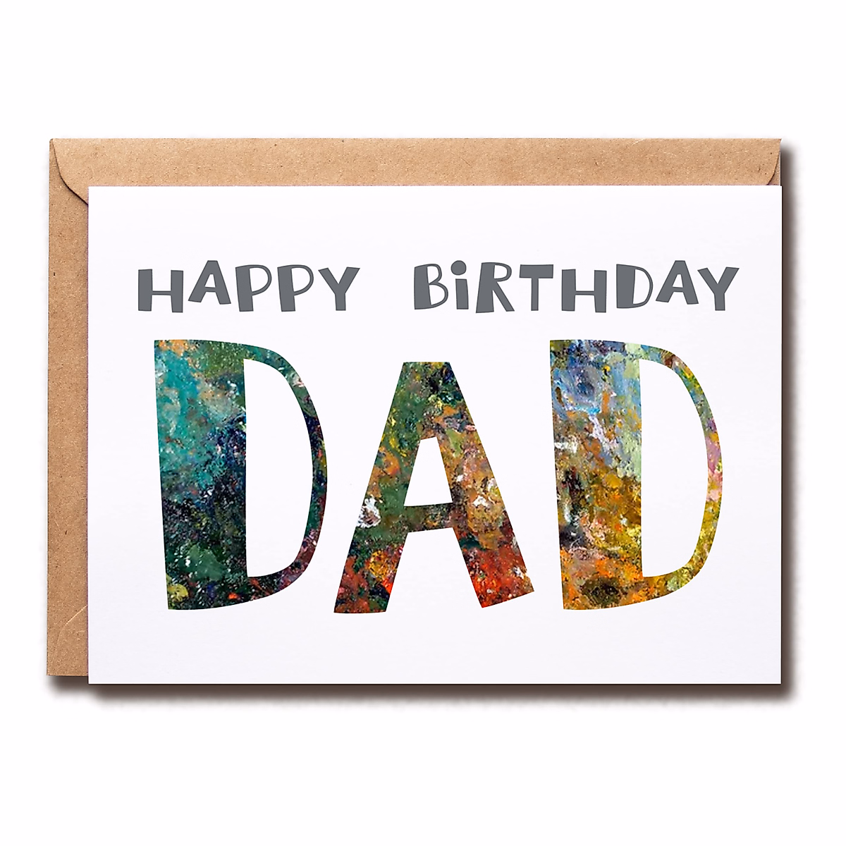 Happy Birthday Dad - Dad Birthday Card - Dad Card - Card For Dad Modern - Dad Birthday Card - Card For Dad