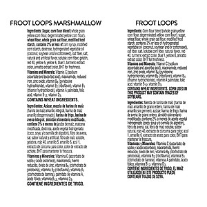 Kellogg's Froot Loops Kids Breakfast Cereal, Variety Pack, Froot Loops and Froot Loops with Marshmallows, 10.1 Ounce (Pack of 4)