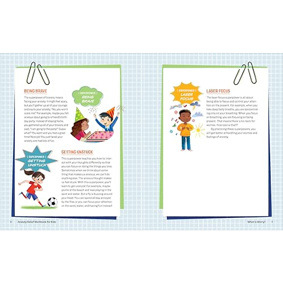 Anxiety Relief Workbook for Kids: 40 Mindfulness, CBT, and ACT Activities to Find Peace from Anxiety and Worry (Health and Wellness Workbooks for Kids)