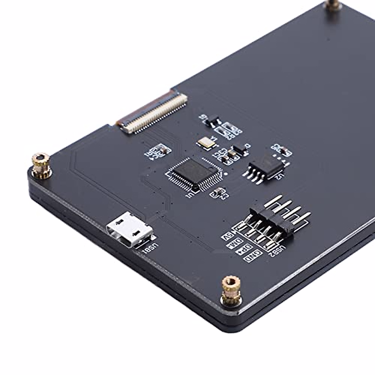 Oumefar IPS Secondary Screen, Brightness Adjustment Multi Theme PC Mini Monitor 3.5in for Computer Consumerelectronics