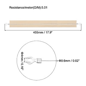 MECCANIXITY 2 Pack 0.02 X18Inch Sealer Repair Kits Round Heat Seal Strips Replacement Elements and PTFE Tapes for Hand Sealers