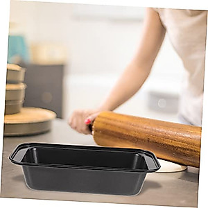 Hemoton Non Stick Baking Pan Bread Pan Non Stick Baking Sheet Kitchen Gadget Practical Toast Pan Bread Pan Carbon Steel Small Tools Bakeware Black Household Toast Mold Metal Dies