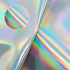 4 Pack Iridescence Plastic Tablecloths - Disposable Table Covers Shiny Rectangle Table Cloth Holographic Foil Iridescent Birthday Wedding Christmas Holiday Party Decorations 54x108 Inch (Laser)