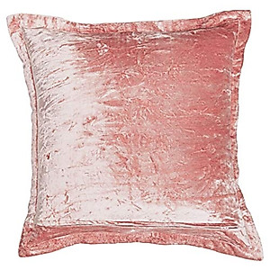 Signature Design by Ashley Marvene Crushed Velvet Throw Pillow, 20 x 20 Inches, Pink