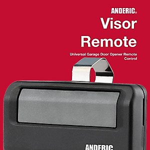 Anderic 891LM Garage Door Remote for Liftmaster 891LM Openers with Yellow Learn Key - Single Button Vizor Remote
