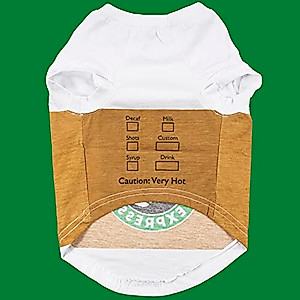 Puppuccino Dog Shirt - Cute Coffee Cup Halloween Costume for Pets (X-Large)