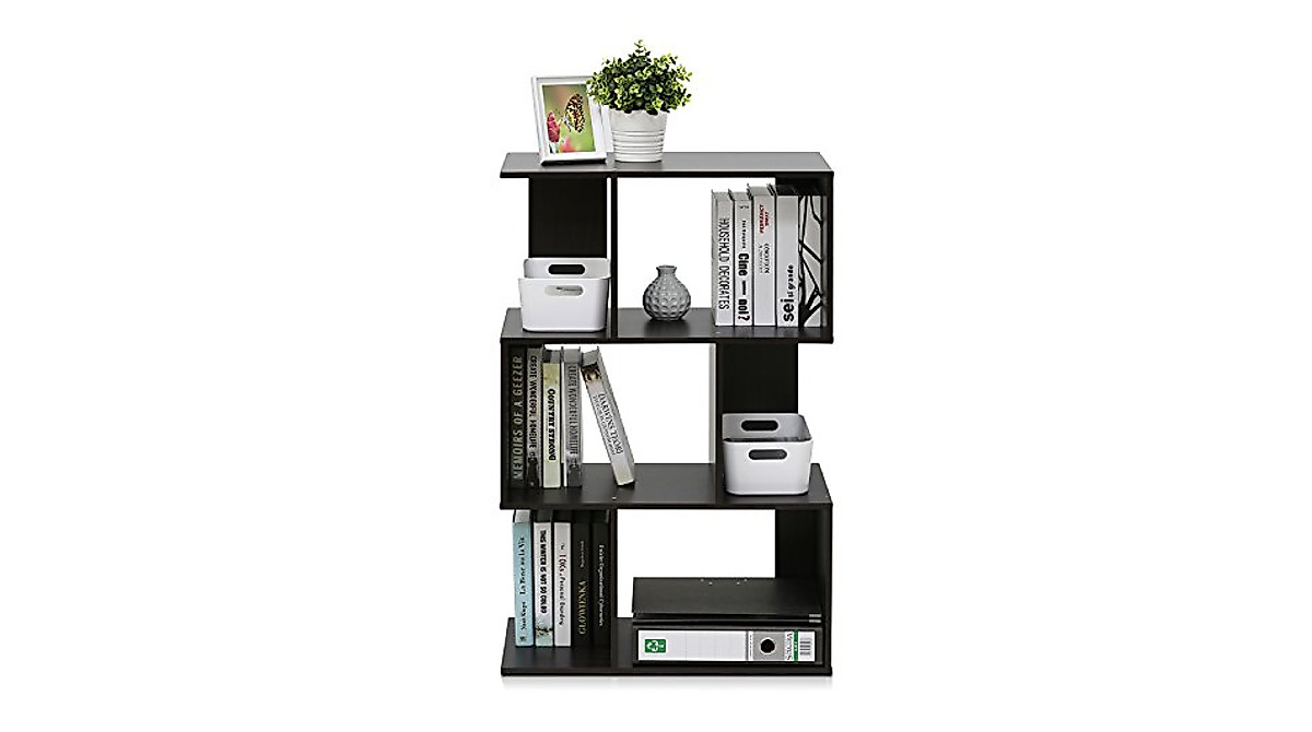 FURINNO 3-Tier Open Book Shelf - Modern & Easy to Assemble