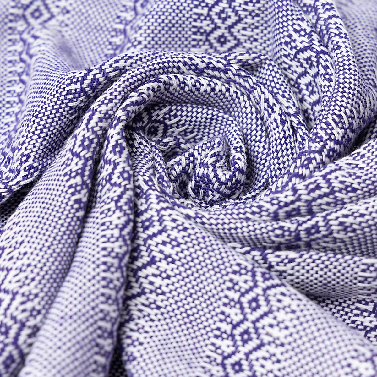 Baby Trapoz Mexican Rebozo Shawl, Ideal for Natural Birth, Doula Massage, 98.5", Purple