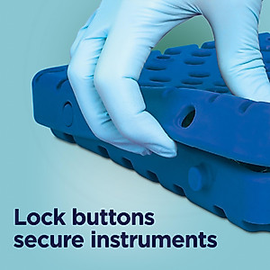 Practicon Cool Cassette 2 Silicone Autoclave Cassette for Dental Instruments, Size 10XL Instrument Tray, Green