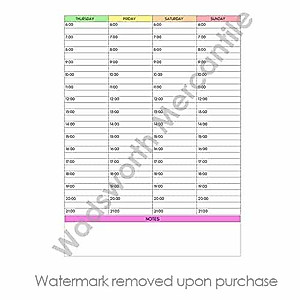 Faith With God All Things Are Possible Christian Bible Womens Weekly Planner Organizer Calendar Journal, 8.5 x 11 Disc Bound Ring Binder, 60 pages, Laminated Covers, Stickers