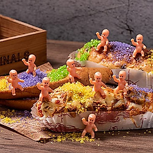 1.2" King Cake Babies Mini Plastic Babies for Baby Shower Ice Cube Game Party Favor Decorations