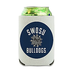 Southwestern Oklahoma State University Bulldogs Logo Can Cooler - Drink Sleeve Hugger Collapsible Insulator - Beverage Insulated Holder