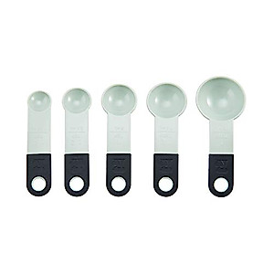 KitchenAid Classic Measuring Cups and Spoons Set, Set of 9, Pistachio/Black