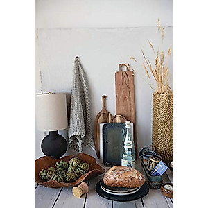 Bloomingville Rectangle Acacia Wood Cheese Square Handle Cutting Board, Brown