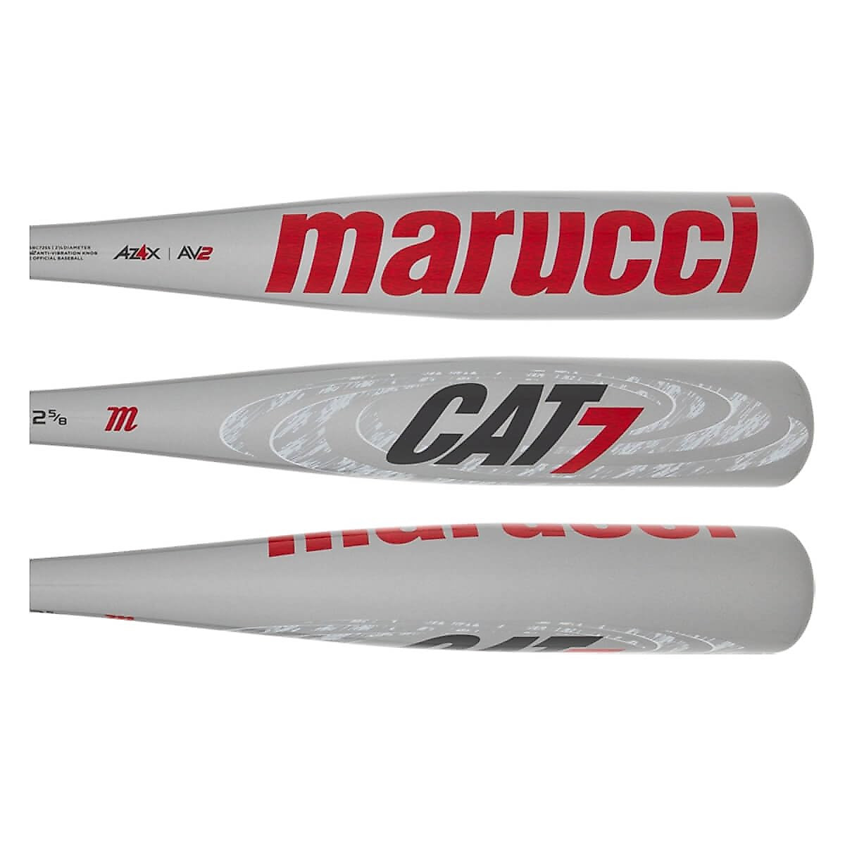 Marucci CAT7 Silver -5 USSSA Senior League Baseball Bat, 2 5/8" Barrel, 31"/ 26 oz