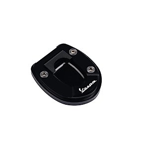 MASHUAI for Vespa GTS 250 300 GTS300 GTS250 Series CNC Motorcycle Kickstand Extender Pad Foot Side Stand Support Plate Side Support (Color : Black)