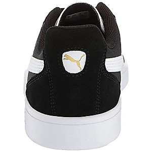 PUMA Men's Astro Kick Sneaker, Black-White-teamgold, 9 M US