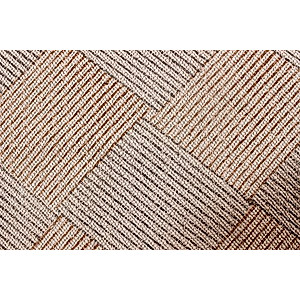 Casavani Handmade Area Rug Hand Block Printed Moroccan Tassels Throw Rug Hand Woven Door Mat Floor Rug Indoor Rugs for Bedroom Bathroom Laundry Room Living Room 6x8 Feet (180x240 cm)