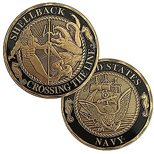 Shellback Crossing The Line Challenge Coin