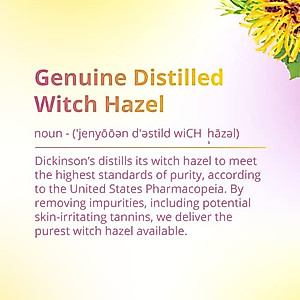 Dickinson's Original Witch Hazel Pore Perfecting Toner, 100% Natural, 16 Ounce Fragrance free