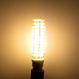 Lxcom Lighting E11 LED Corn Bulb 15W Dimmable Ceramic Candelabra Bulbs (2 Pack)- 136 LEDs 2835 SMD 1500LM Warm White 3000K 120W Equivalent T3/T4 JDE11 120V Lamp for Home Lighting