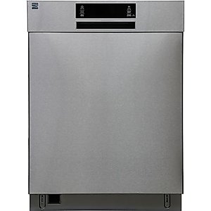 Kenmore 24" Built-In Stainless Steel Tub Dishwasher with SmartWash, Smart Dry, and MoreSpace Adjustable Rack, Energy Star Certified, Fingerprint Resistant Stainless Steel