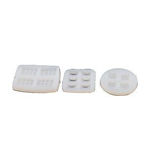 3Pcs Cake Fondant Silicone Molds, Chocolate Silicone Molds, Waffle Cookie Cake Decorating Molds for Baby Showers, Birthdays, Thanksgiving, Easter