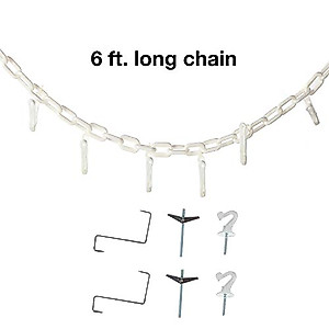 Trenton Gifts Hanging Closet Organizer Chain with Clothespins, Organization for Toys and Hats