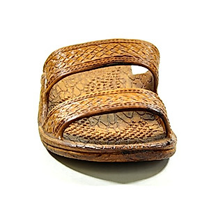 Hawaii Moses Unisex Rubber Slide on Jesus Sandal Slippers (9, Brown)