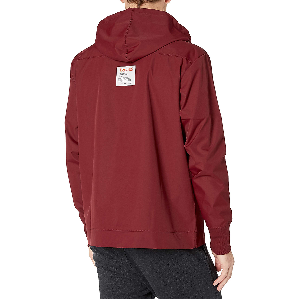 Spalding Men's Varsity Pullover Hoodie, Maroon, L