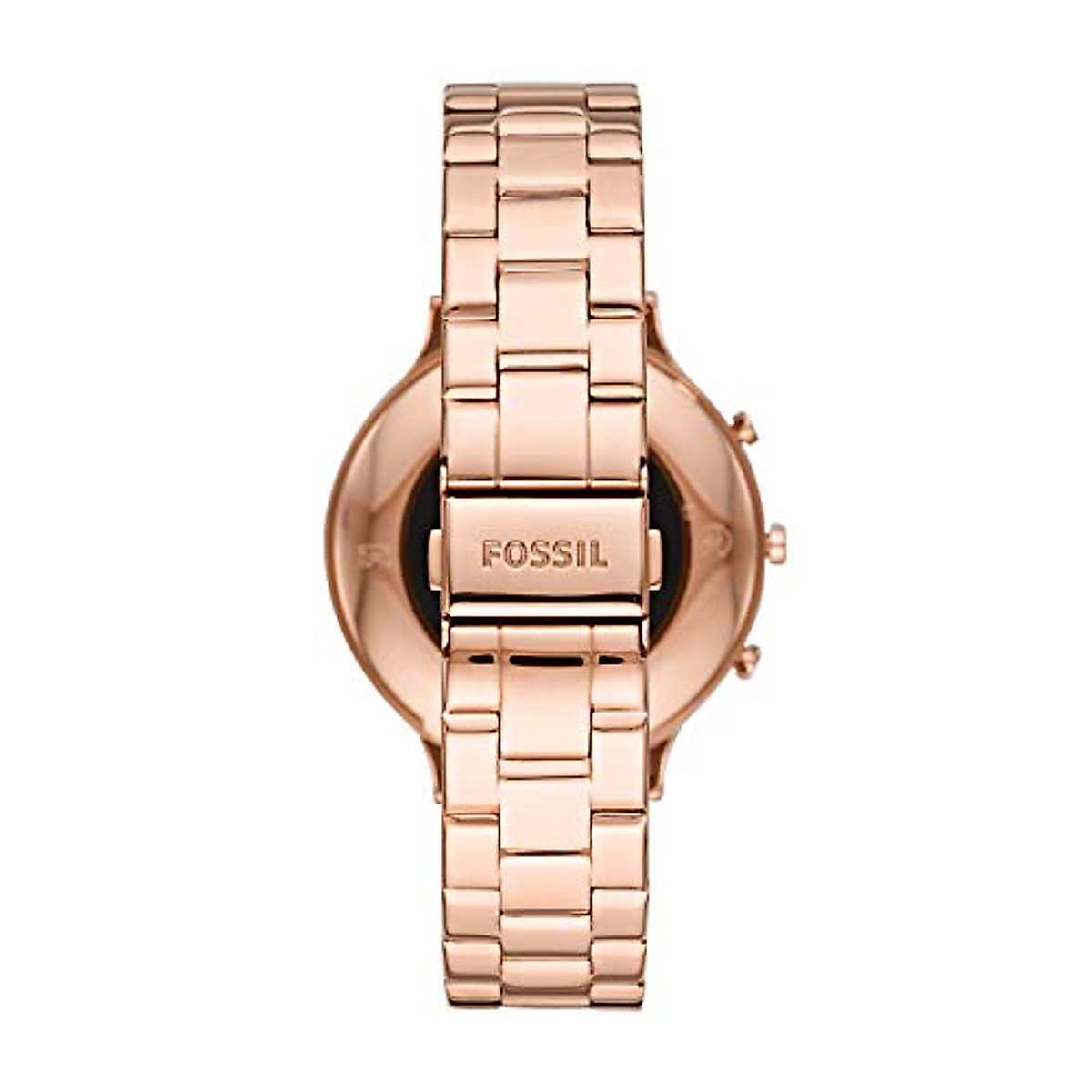 Fossil Women's 42mm Charter Stainless Steel Hybrid HR Smart Watch, Color: Rose Gold Glitz (Model: FTW7012)