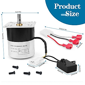 SRV7000-670 Auger Feed Motor Compatible with Pelpro and Pleasant Hearth Pellet Stoves, 2RPM Auger Motor