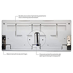 Karma Baby Wall Mounted Commercial Horizontal Diaper Changing Station - White