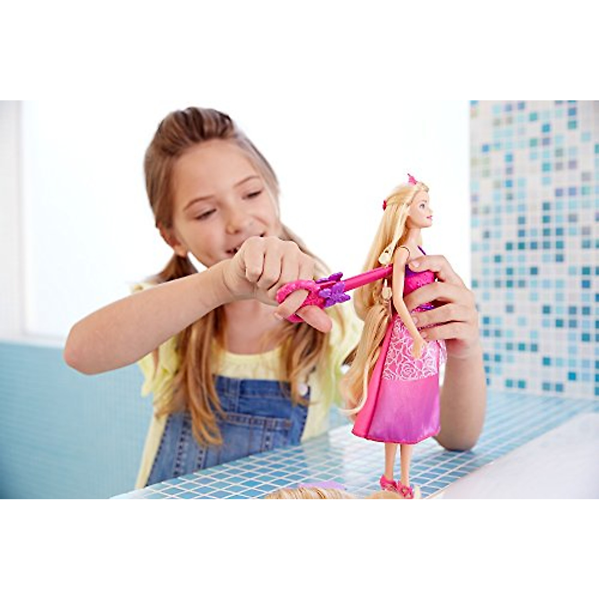 Barbie Endless Hair Kingdom Princess Doll, Pink